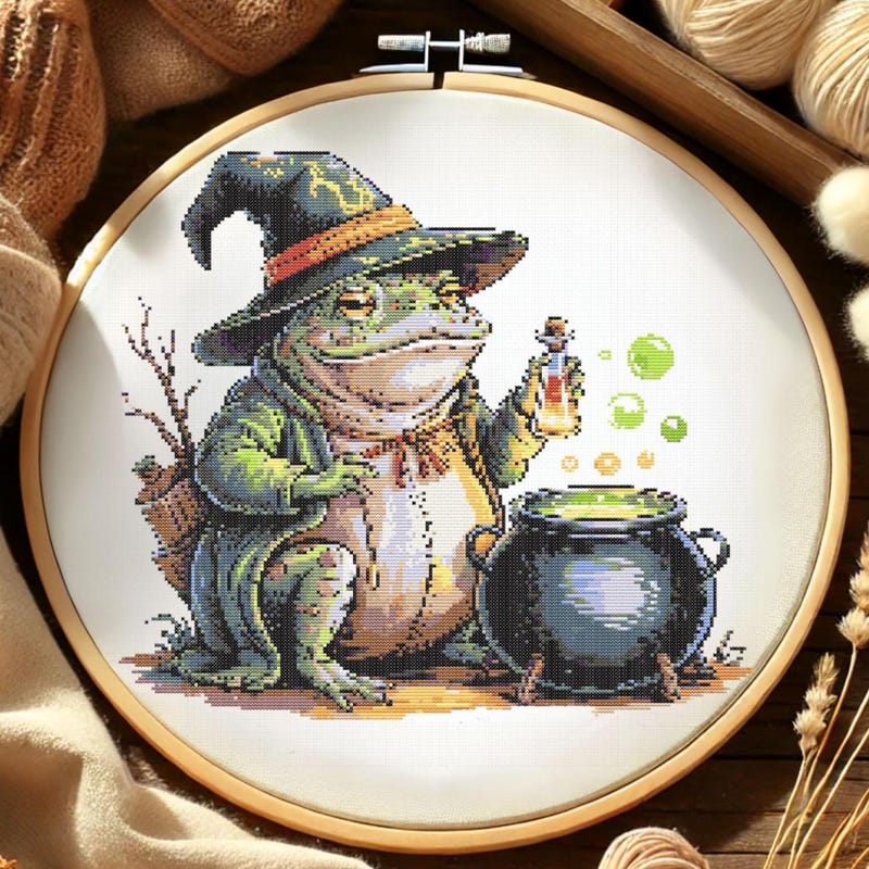 Frog With Wizard Hat - Etsy