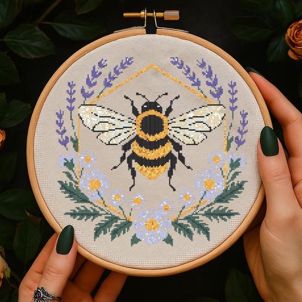 Bee Cross Stitch Pattern - Etsy