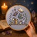 Magical Floating Spell Books Cross Stitch Pattern Spooky Halloween ...