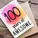 PRINTABLE 100th Birthday Card Printable Instant Download Birthday Card ...