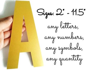 Large Gold Letters - Etsy