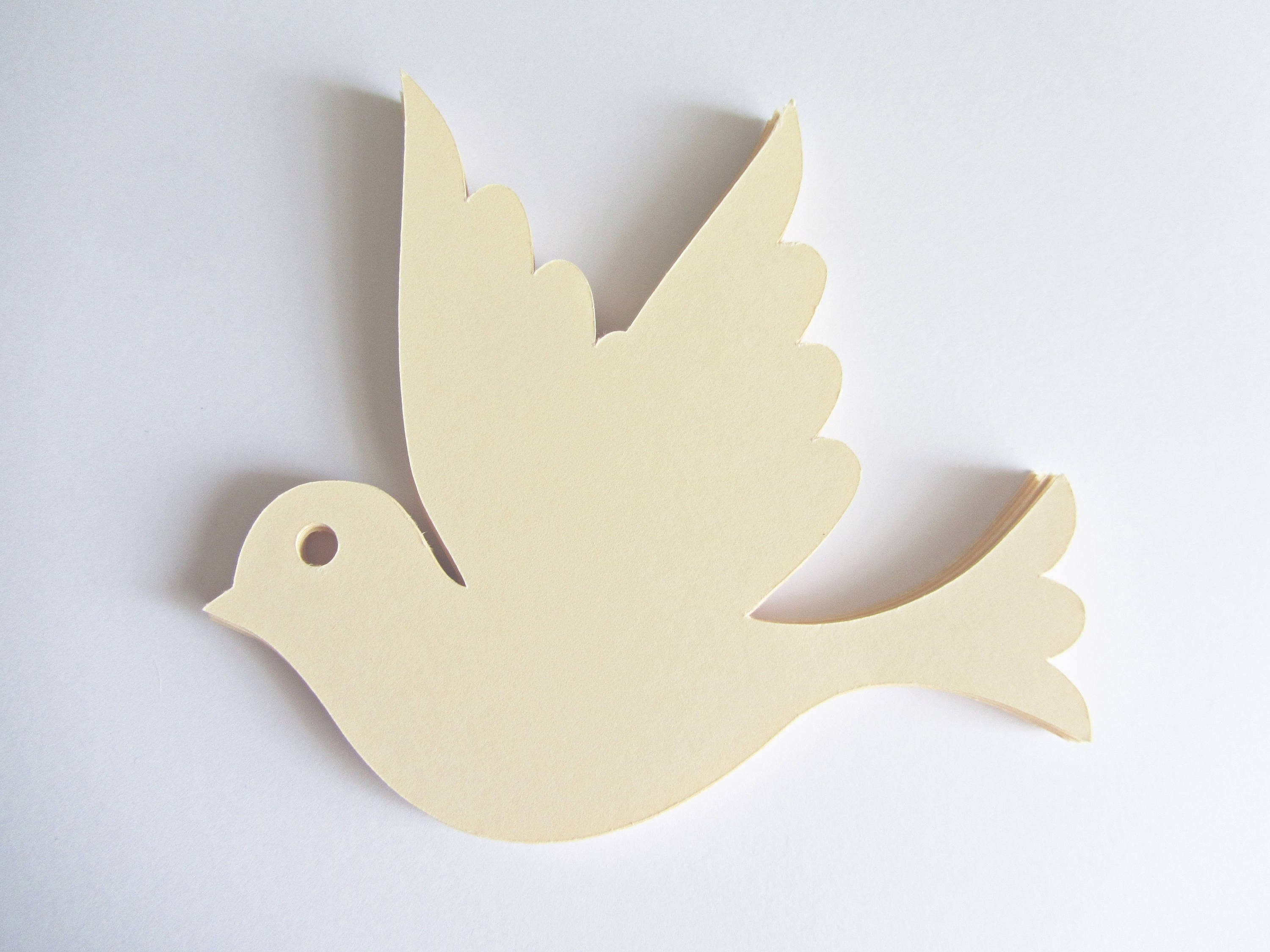 Paper Doves 15 Die Cut Doves Die Cut Birds Wedding Decorations Weddings ...