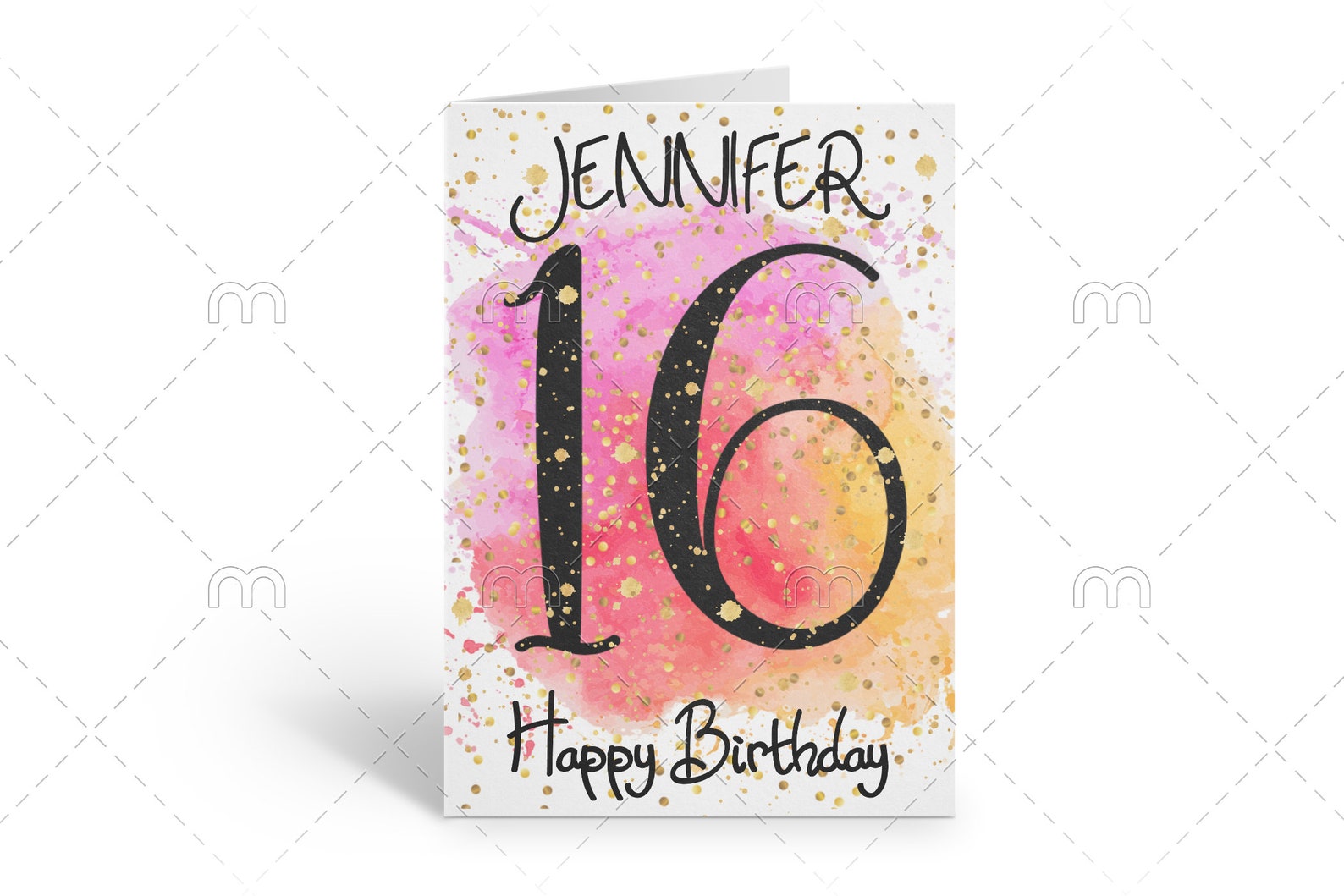 PRINTABLE 16th Birthday Card Birthday Card Printable Instant Download ...