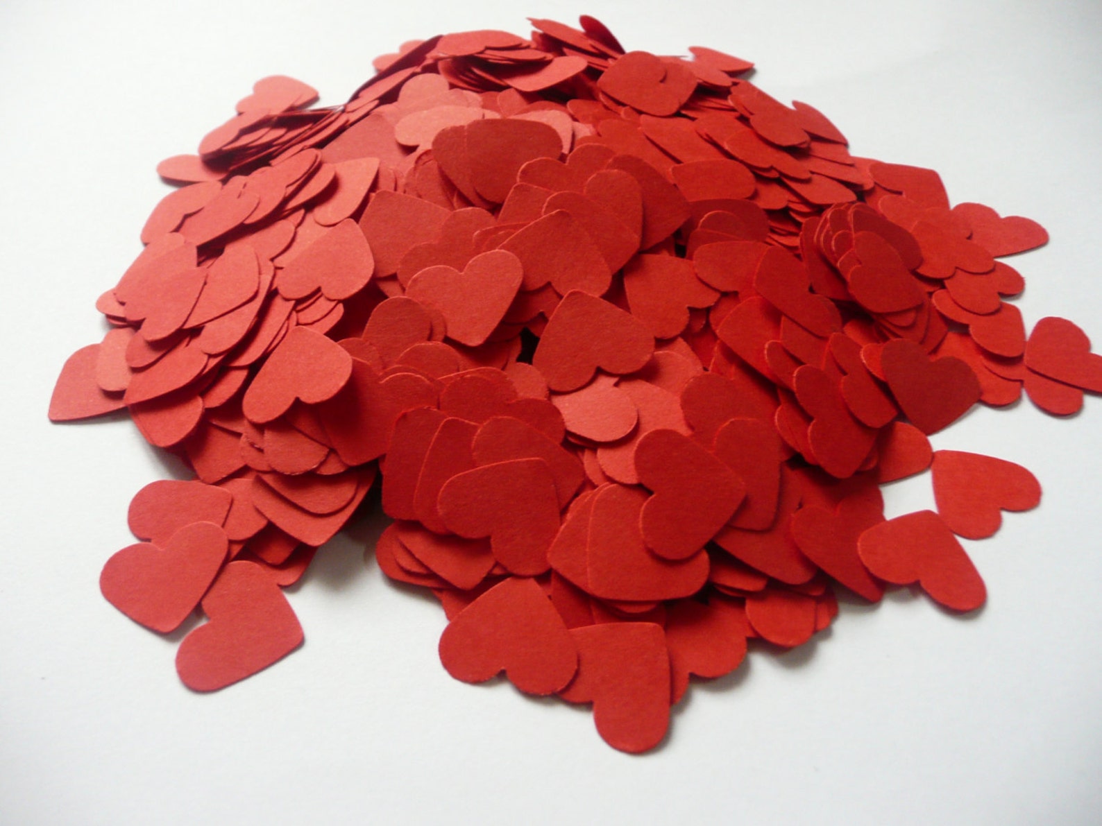 Valentines Day Paper Hearts 1000 Die Cut Hearts Die Cuts - Etsy