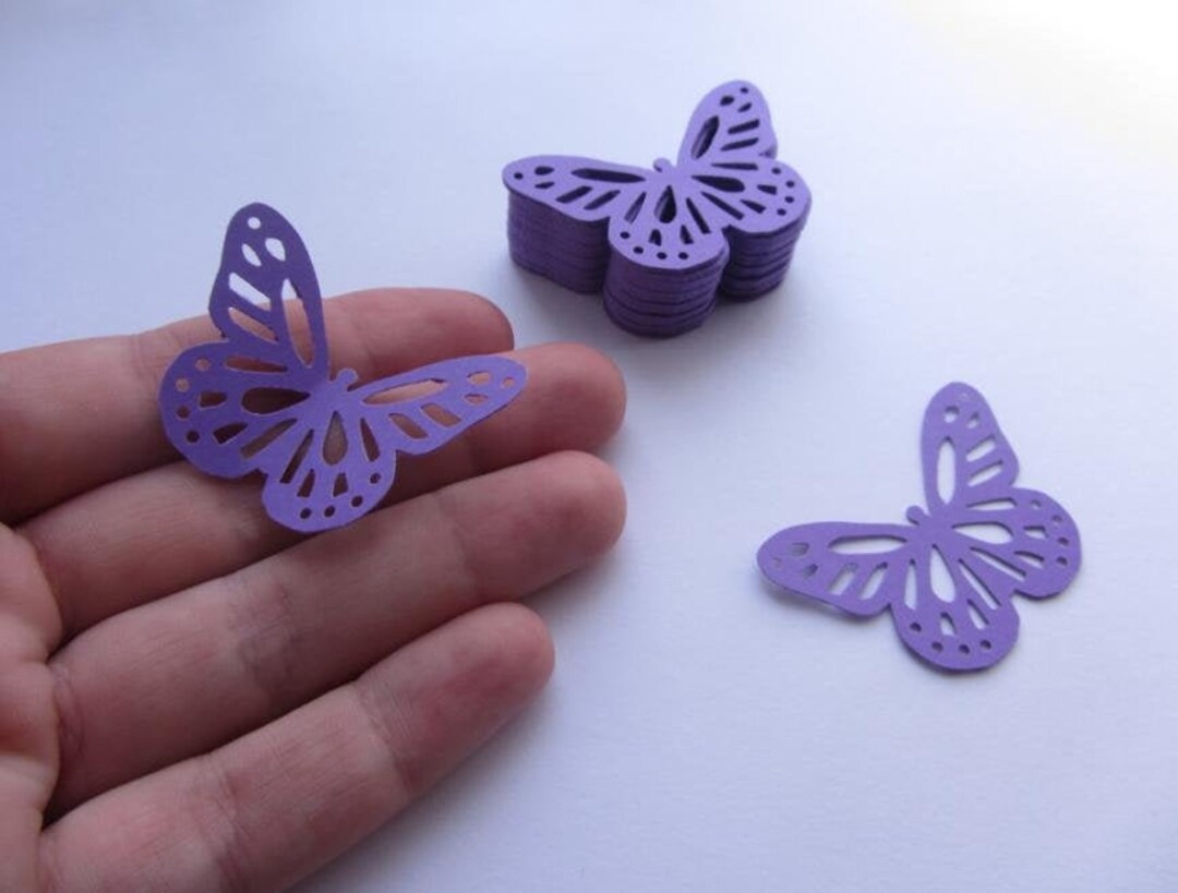 Paper Butterflies 50 Die Cut Butterflies, Die Cuts, Wedding Decorations ...
