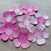 Paper Flowers Paper Pink Flowers Paper Supplies Paper Decorations Pink ...