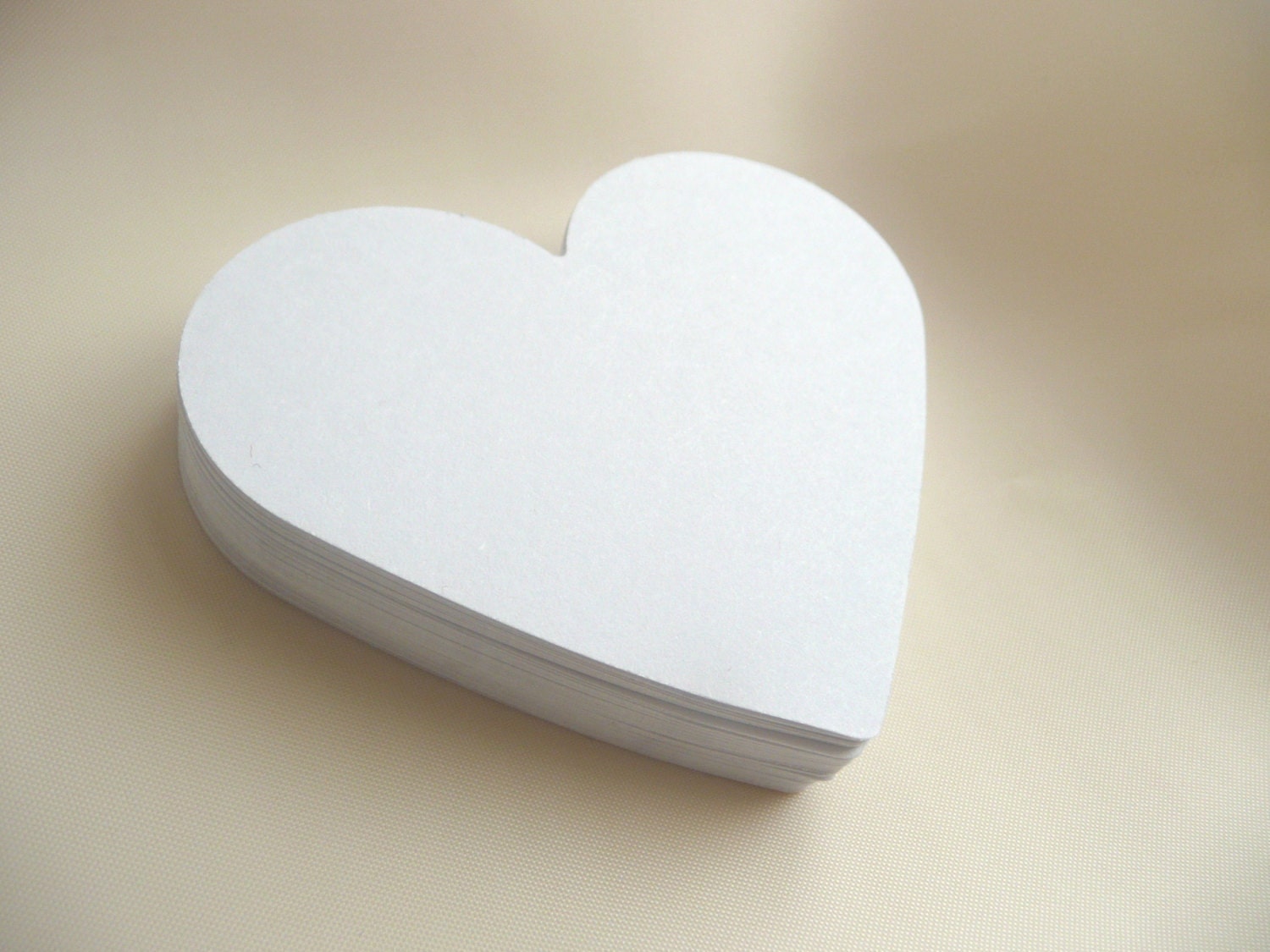 White Die Cut Hearts 50 Large Paper Hearts Wedding Decorations - Etsy