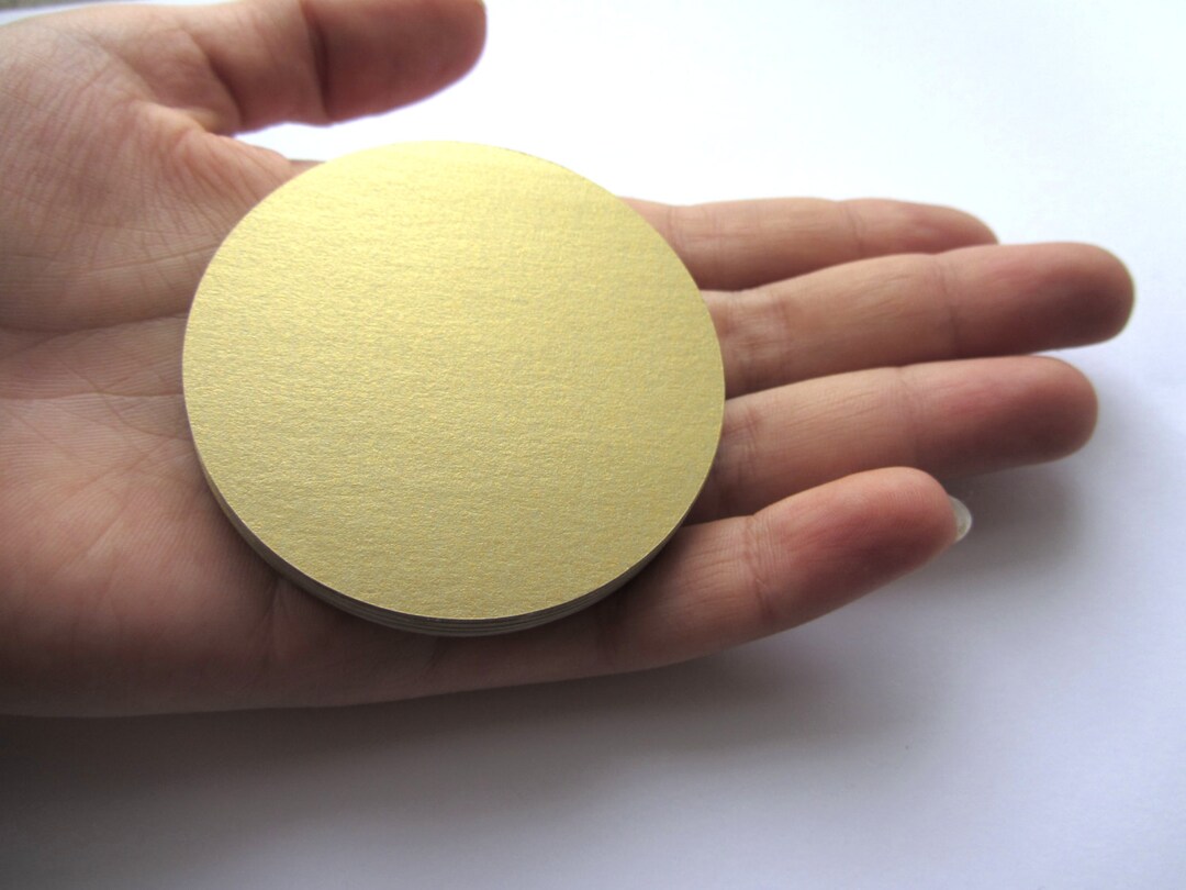 Gold Paper Circles Wedding Decorations Large Die Cut Circles - Etsy