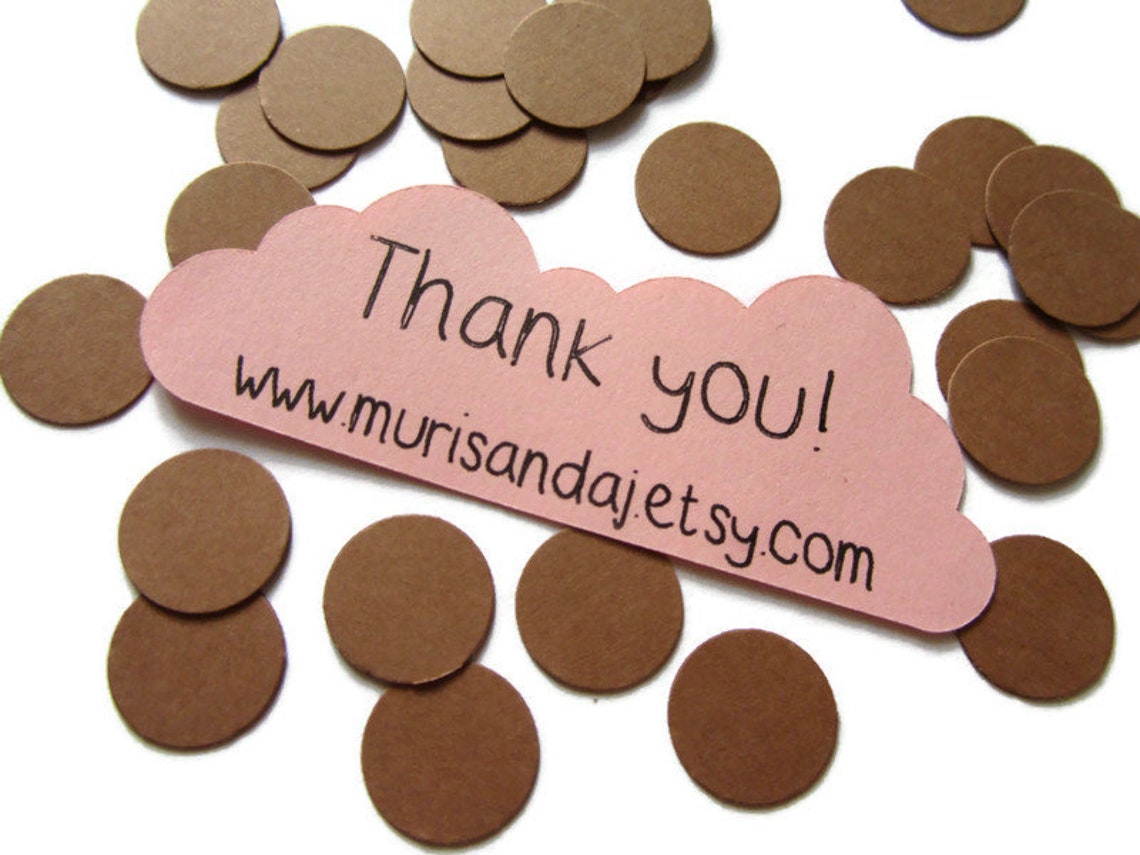 Kraft Confetti Brown Wedding Confetti Paper Circles Wedding - Etsy