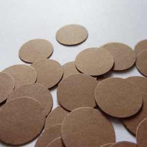 Kraft Confetti Brown Wedding Confetti Paper Circles Wedding Decorations ...