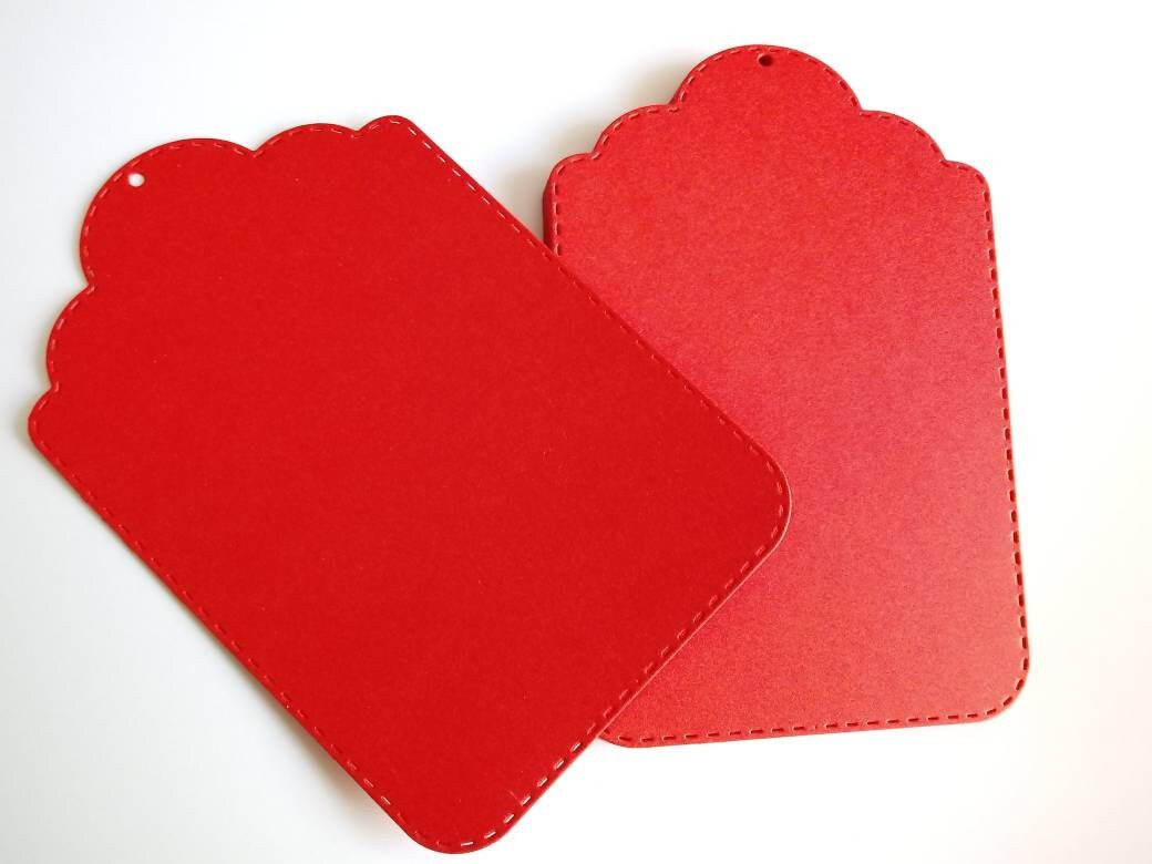 Gigantic Christmas Tags Giant Tags Large Tags Red Wedding Tags Wedding ...