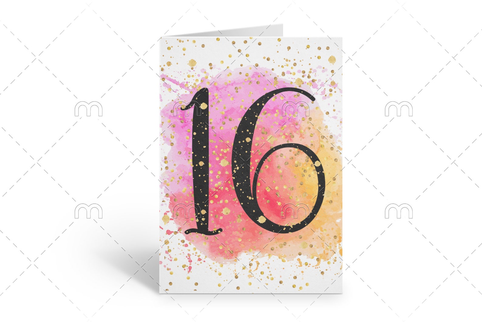 PRINTABLE 16th Birthday Card Birthday Card Printable Instant Download ...