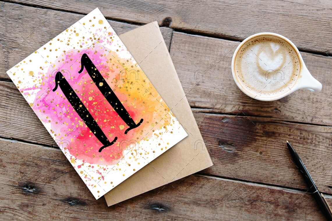 PRINTABLE 11th Birthday Card Birthday Card Printable Instant Download ...
