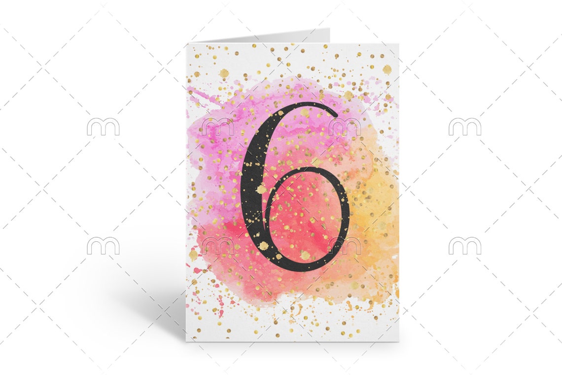 PRINTABLE 6th Birthday Card Birthday Card Printable Instant - Etsy