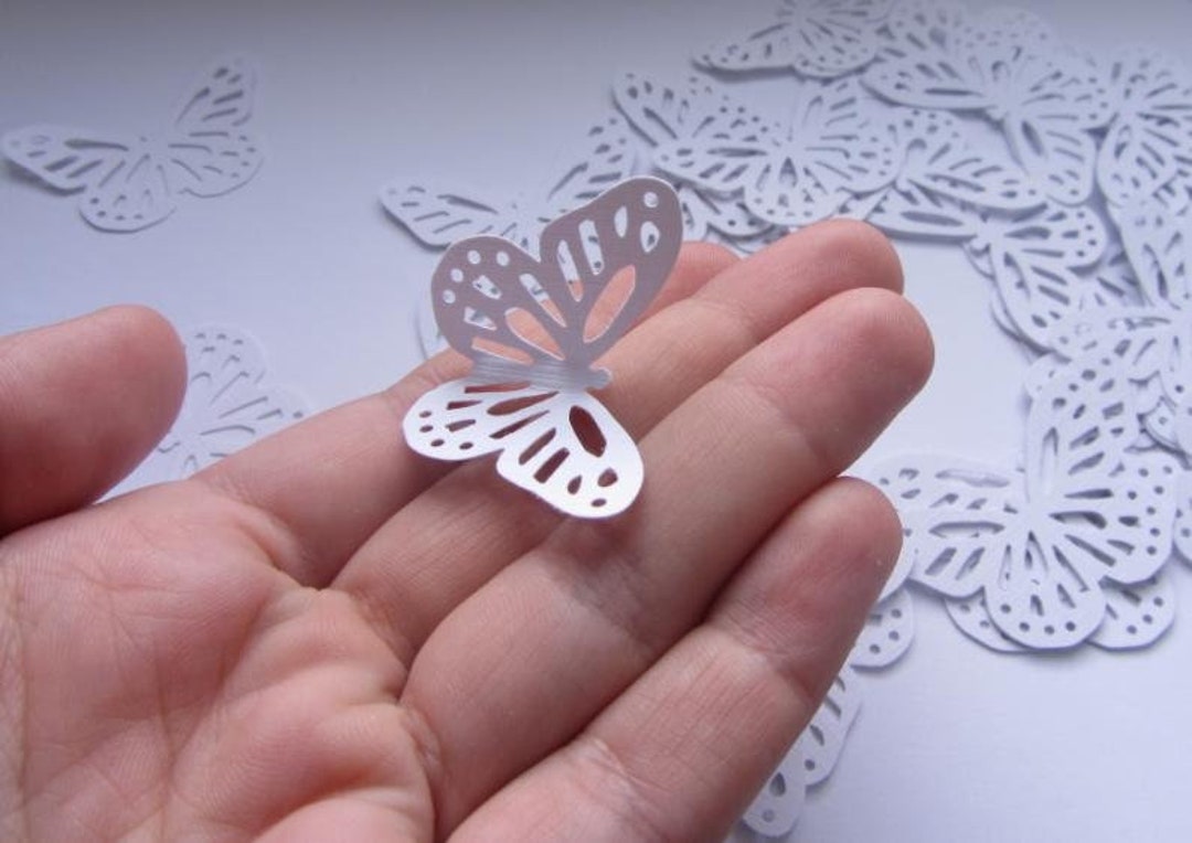 Paper Butterflies 50 Die Cut Butterflies, Die Cuts, Wedding Decorations ...