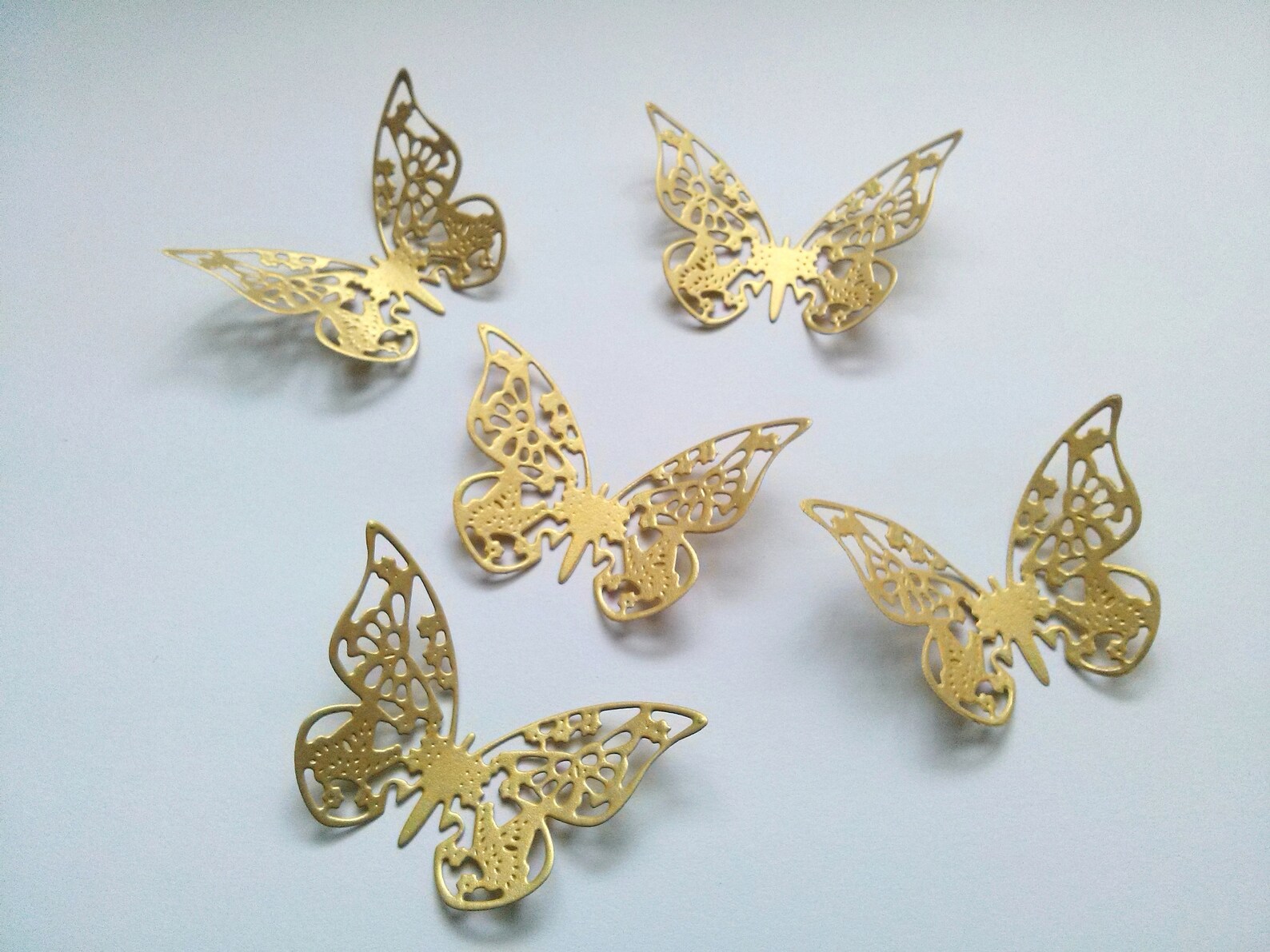 Gold Paper Butterflies Die Cut Butterflies Die Cuts Wedding - Etsy