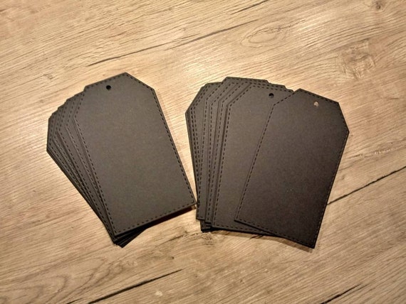 Gigantic Black Tags Giant tags Large tags black Wedding tags | Etsy