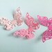 Pink Paper Butterflies Die Cuts, Wedding Decorations, Scrapbooking ...