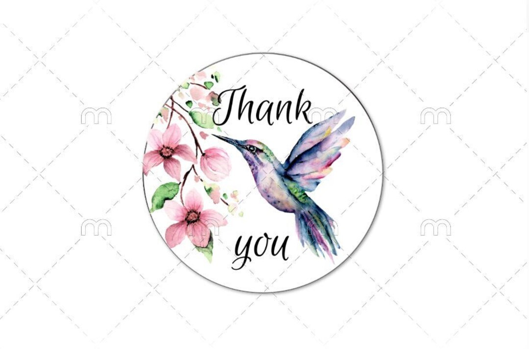 Printable Thank You Circles Tags Thank You Labels Thank You Stickers ...