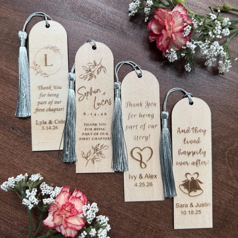 Bookmark Favor - Etsy