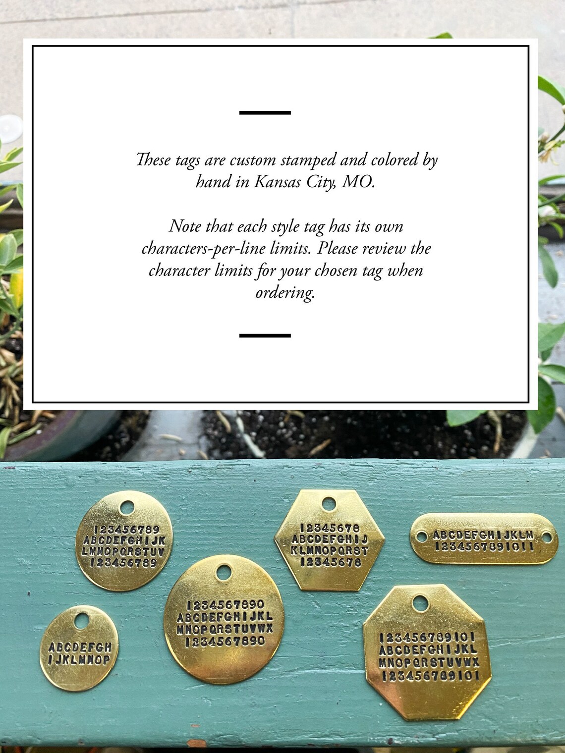 Personalized Brass Tags read Full Description Before - Etsy