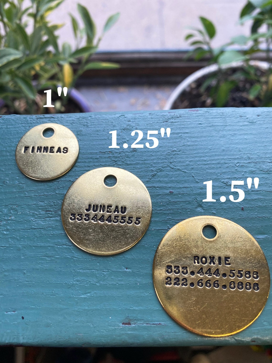 Personalized Brass Tags read Full Description Before - Etsy