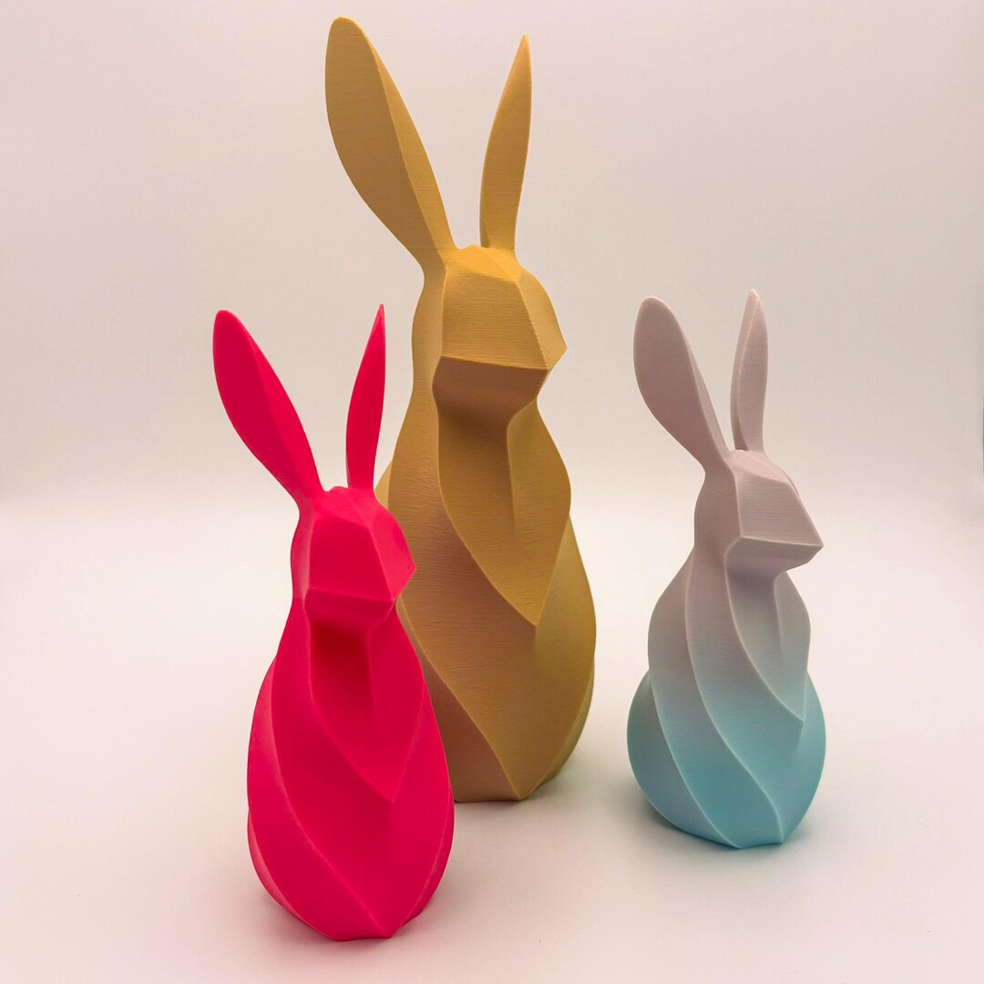 Sleek Easter Bunny Sculpture | Minimalist Spring Decor for Your Home ...