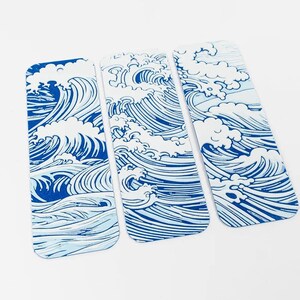 Hokusai-inspired Bookmark Set – 3D Printed Japanese Art Bookmarks (set ...