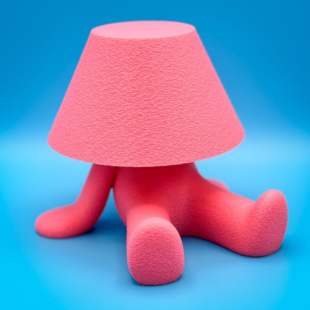 3D Printed Loopy Lazy Lamp: Playful USB LED Night Light - Etsy