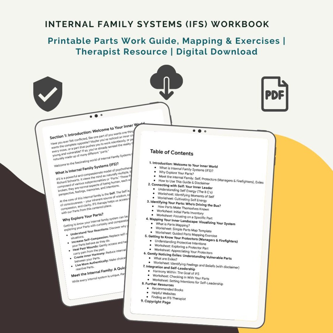 Internal Family Systems (IFS) Workbook | Printable Parts Work Guide ...