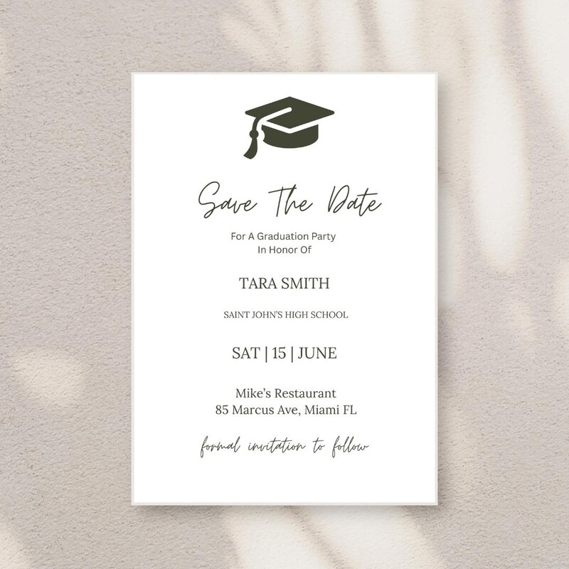 Save the Date Graduation - Etsy