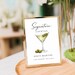 Martini Signature Drink Sign, Editable Martini Sign, Printable Dirty ...