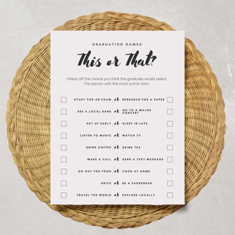 Graduation Bundle Party Games, Printable Modern Grad Games, Class of ...