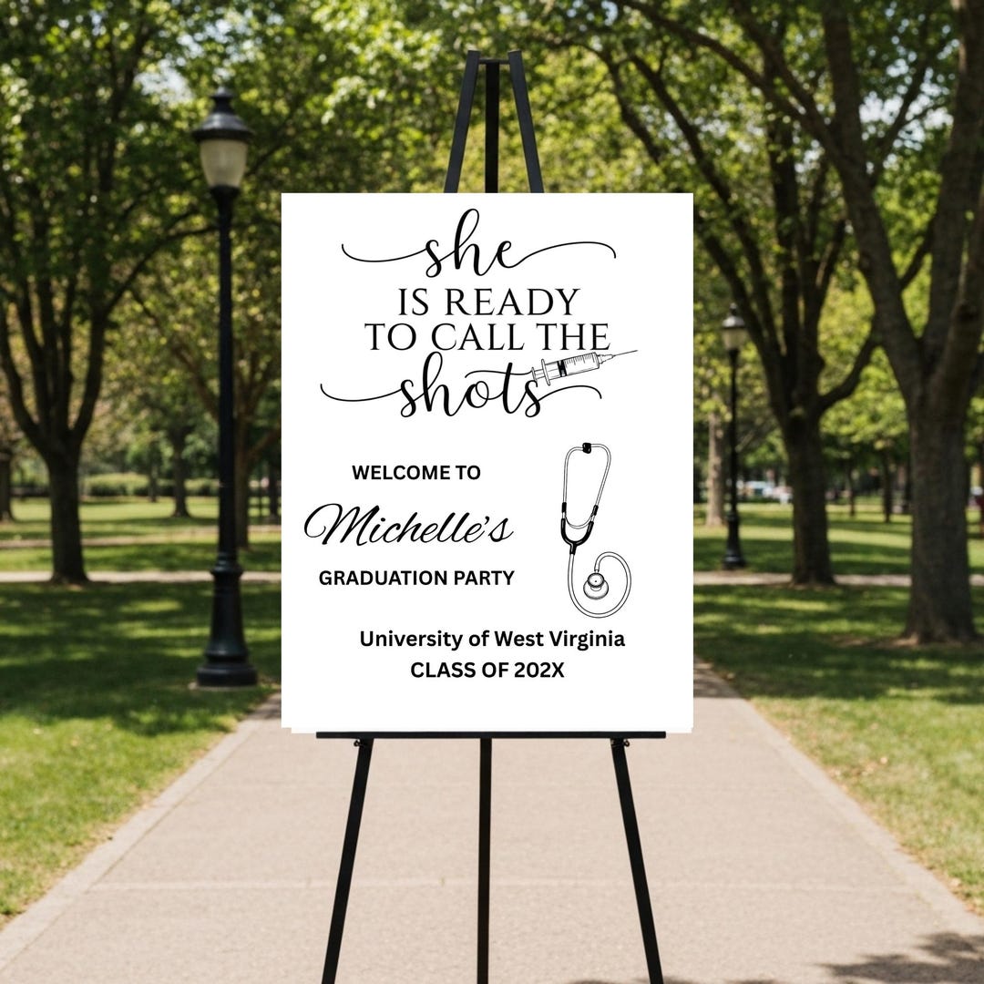 Nurse Graduation Party Welcome Sign, College Graduation Party ...