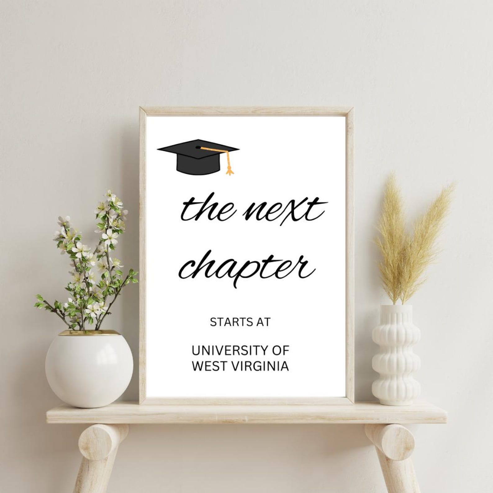 The Next Chapter Starts at Sign Template, Editable Graduation Table ...