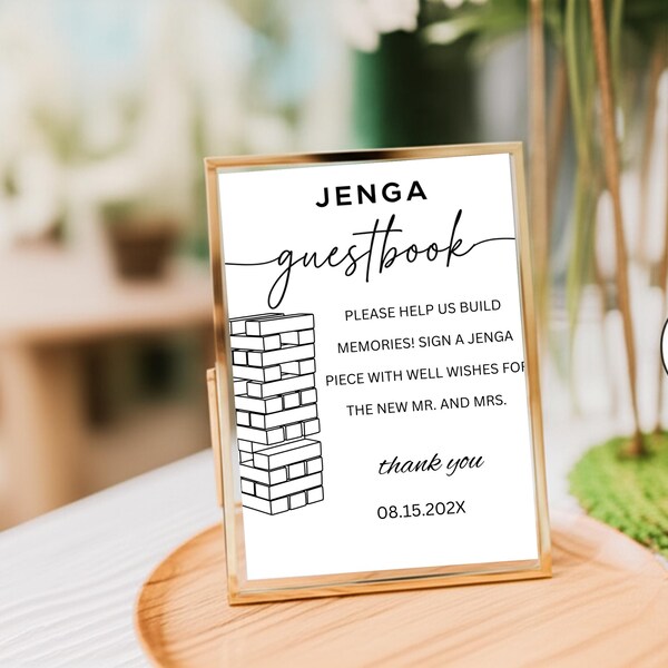 Wedding Jenga - Etsy