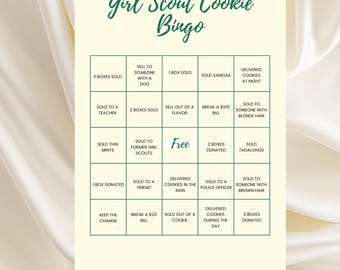 Girl Scout Cookie Bingo Game - Etsy