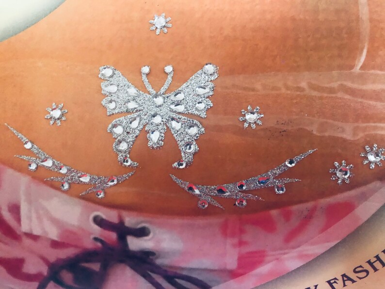 Vajazzle Tear Drop or Belly Clear Swarovski Crystals Adorn - Etsy Hong Kong