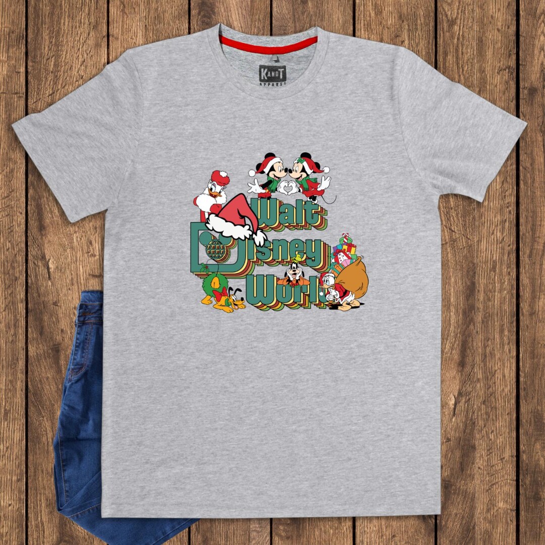 Mickey and Friends Walt Disney World Christmas Shirt, Holiday Family ...