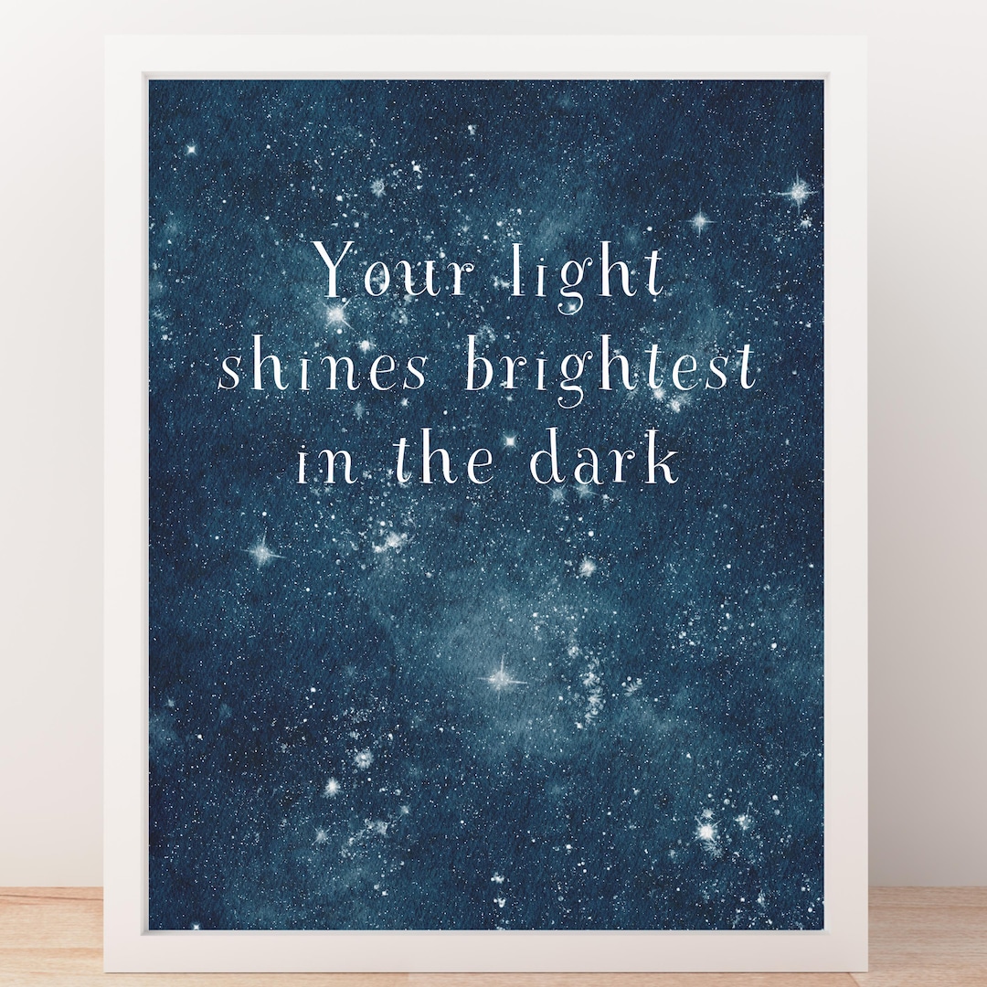 Dark Blue Wall Art Night Sky Starry Night Watercolor Digital Download ...