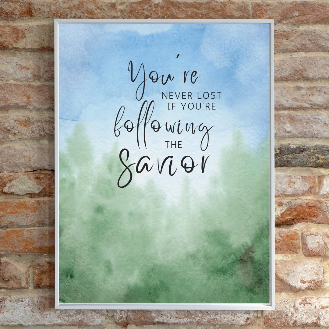 LDS Divine Guidance Watercolor Art Prints Religious Direction Wall ...