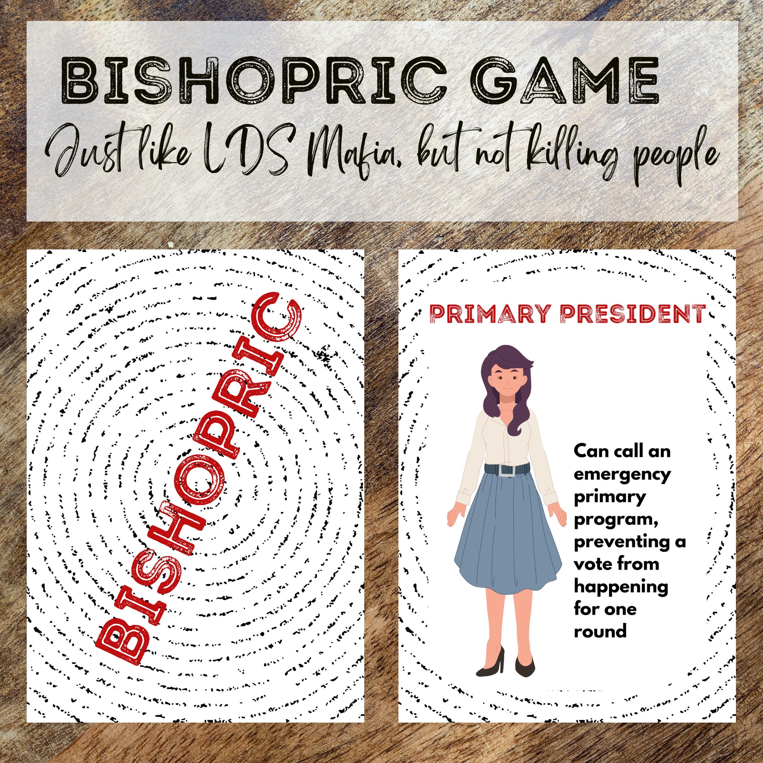 Fun LDS Games Bishopric Calling Game Family Evening Activities Church ...
