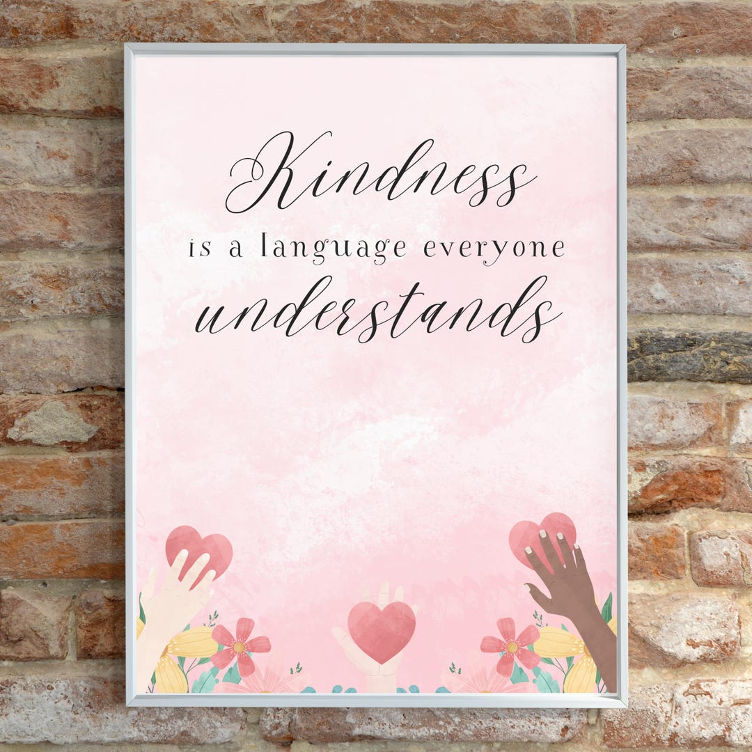 LDS Kindness Watercolor Art Prints Religious Compassion Wall Decor ...
