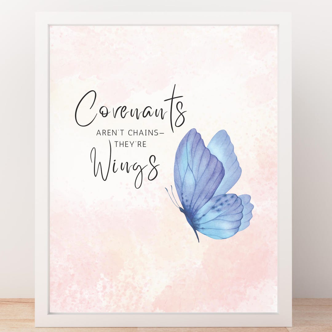 LDS Covenant Blessings Watercolor Art Prints Religious Promise Wall ...