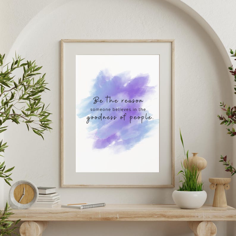 LDS Inspirational Watercolor Art Prints Religious Encouragement Wall ...
