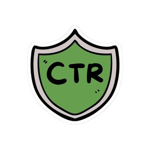 LDS Choose the Right Emblem Sticker Church of Jesus Christ CTR Shield ...