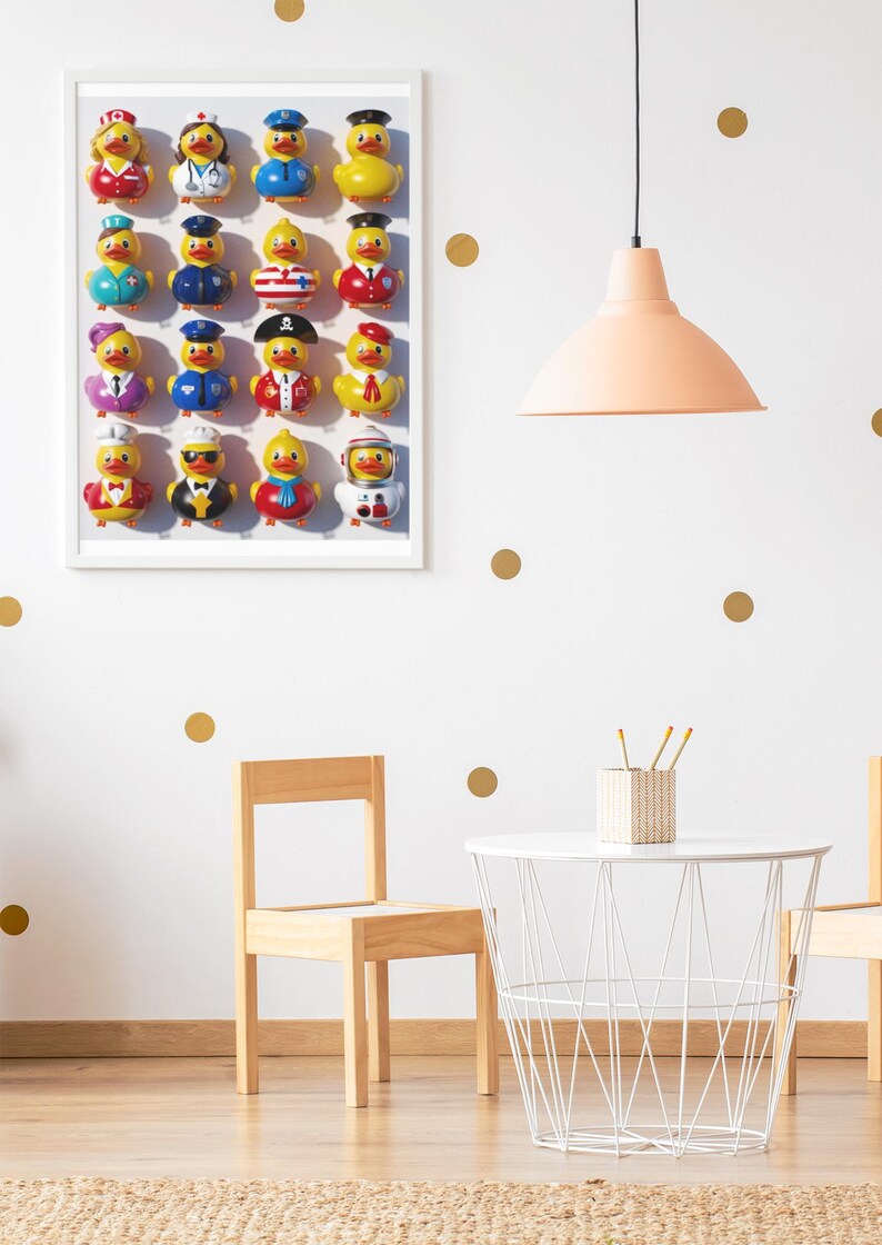 Rubber Duck Professions Poster for Kids | Educational Printable Art ...