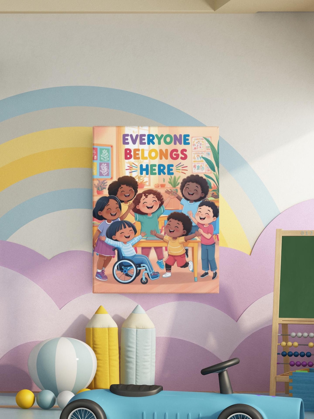 Everyone Belongs Here Printable Poster – Inclusive Wall Art for ...