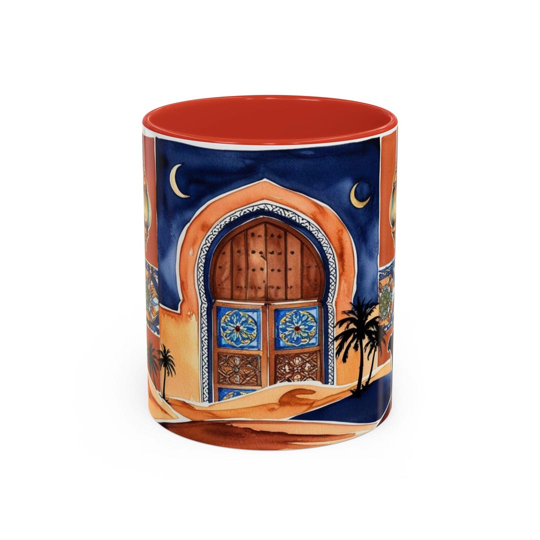 Marrakech Watercolor Mug – Moroccan Design With Desert and Tiles - Etsy