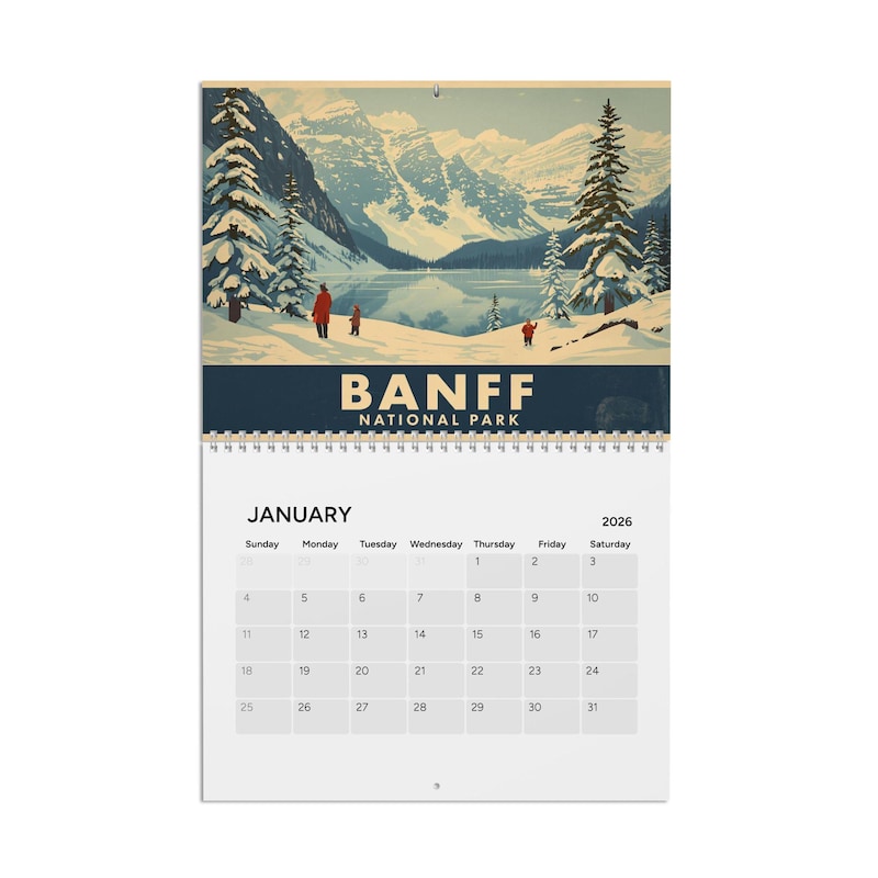 2026 Calendar Mid Century - Etsy UK